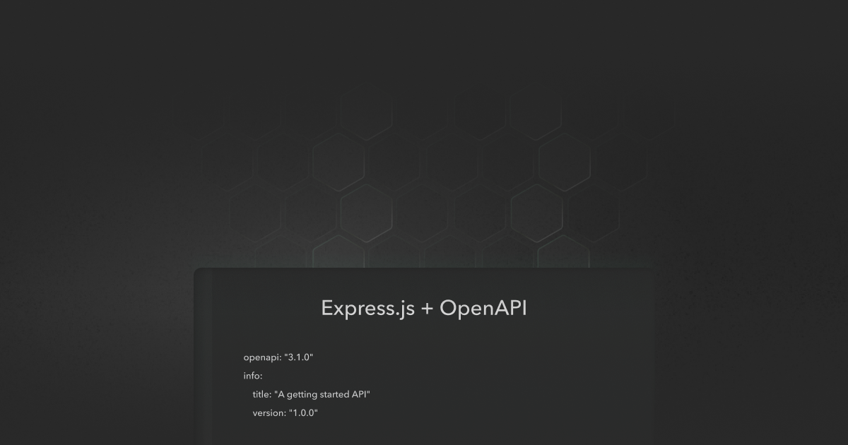 Creating an API with Express.js using OpenAPI · Bump.sh