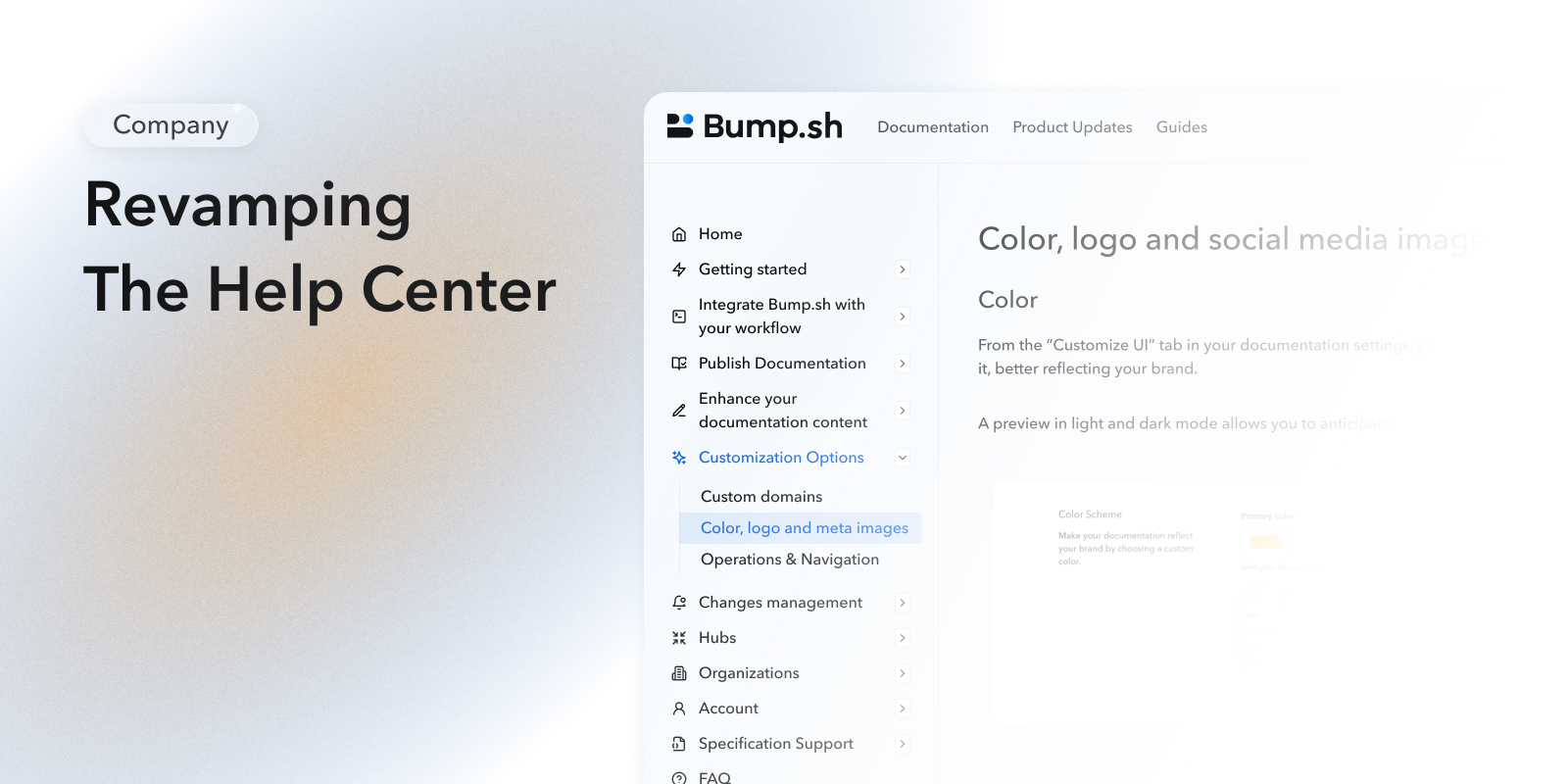 Revamping the Help Center · Bump.sh