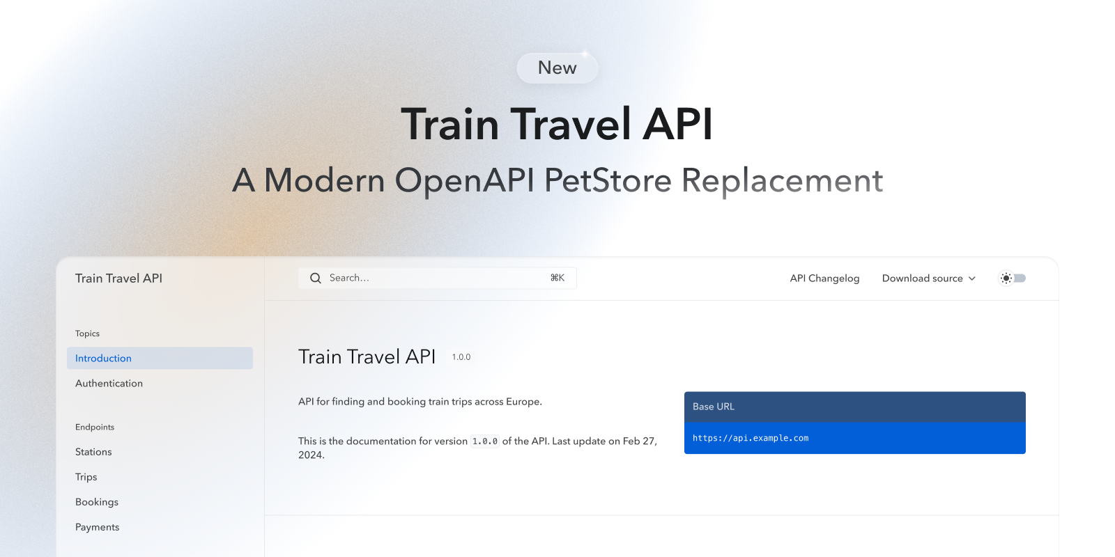 Train Travel API: A Modern OpenAPI PetStore Replacement · Bump.sh